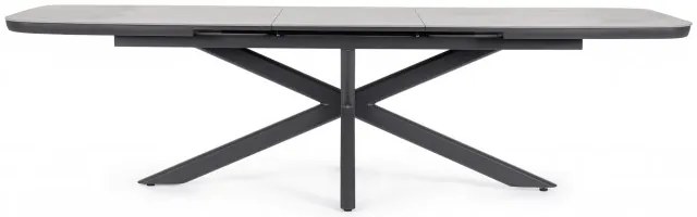 BIZZOTTO Rozkládací jídelní stůl PASCAL 200-260x100 cm antracit