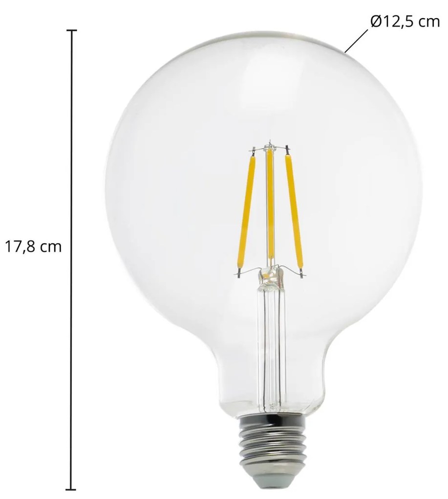 Arcchio LED žárovka globe G125E27 3,8W 2700K 806lm