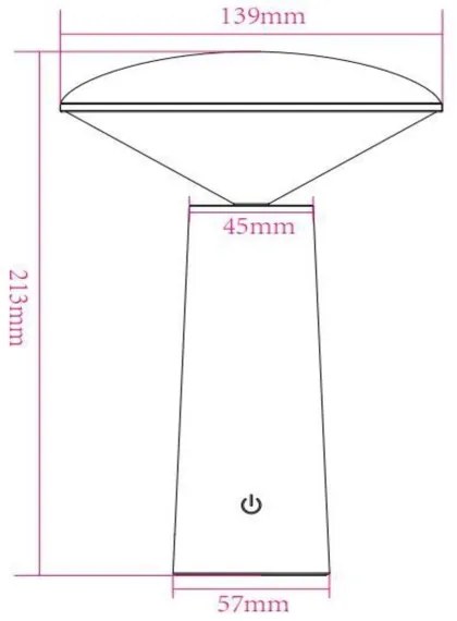 Lucide 02807/04/31 - LED Stmívatelná lampa JIVE LED/3W/3,7V 3000/6500K IP44 bílá