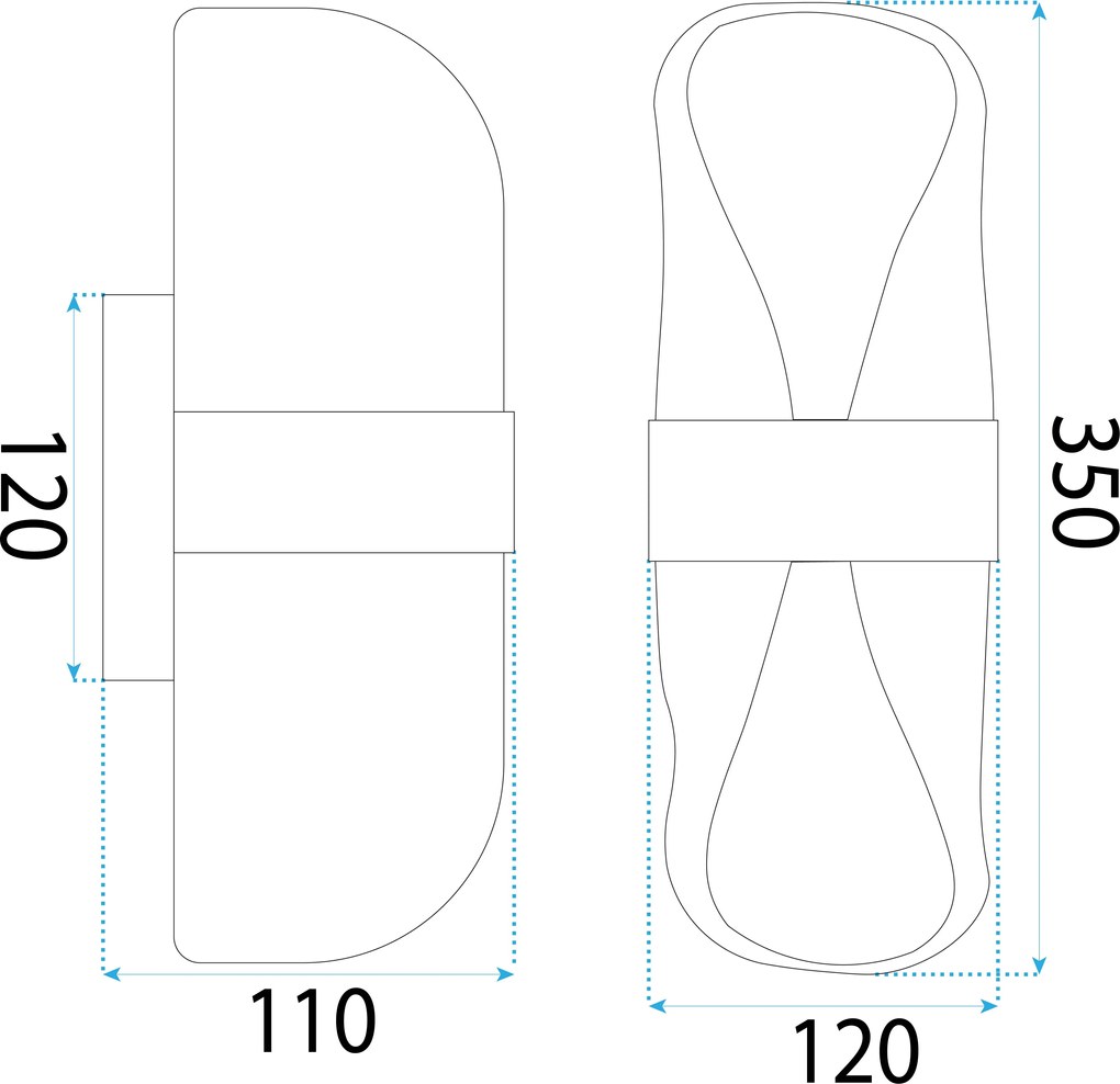 Toolight Toolight, nástěnné svítidlo 2xE27 APP1502-1W, přírodní hnědá, OSW-036907