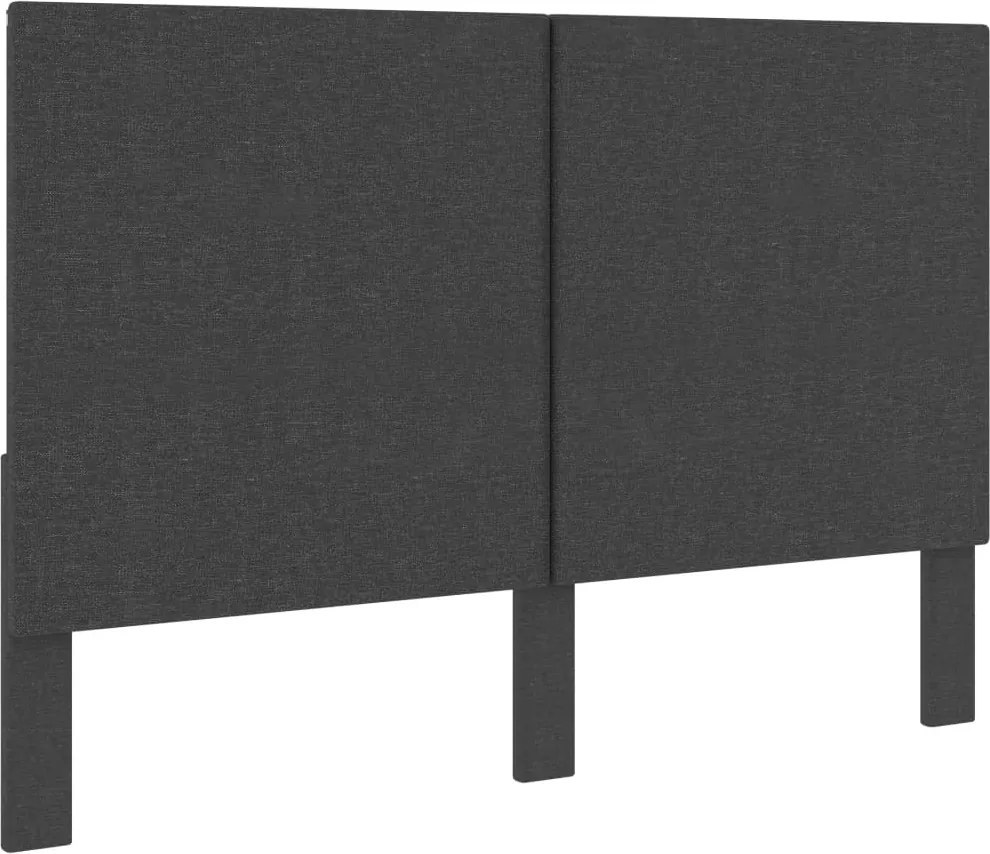 Čelo postele tmavě šedé textil 140 x 200 cm 287468