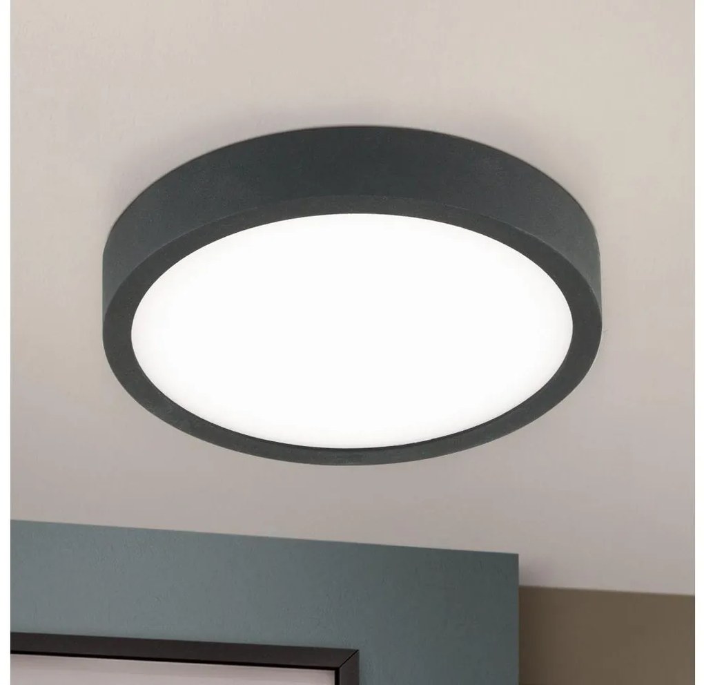 Orion DL 7-657/14 - LED Stropní svítidlo BULLY LED/12W/230V pr. 14 cm černá
