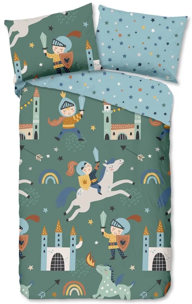 Povlečení Good Morning 100% bavlna Knights 140x200/70x90 cm