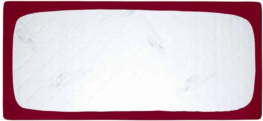 Jersey prostěradlo tmavě červené na výšku matrace do 20 cm Velikost: 90 x 200