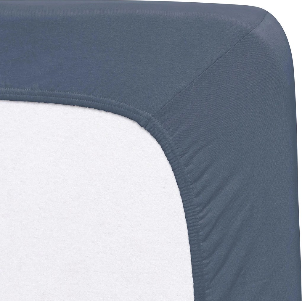 XXXLutz ELASTICKÉ PROSTĚRADLO, žerzej, tmavě modrá, 180-200/200-220 cm Florella - Prostěradla - 004388002409