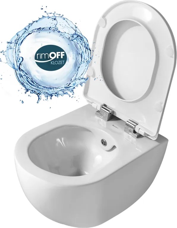 Geberit Duofix Speciál 111.355.00.5 komplet do bytových jader se závěsným WC Creavit FREE FE322 Rim-Off + bidet 2v1