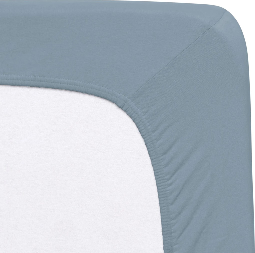 XXXLutz ELASTICKÉ PROSTĚRADLO, žerzej, modrošedá, 180-200/200-220 cm Florella - Prostěradla - 004388002407