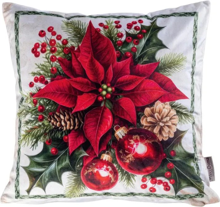 Sada 3 ks povlaků na polštářky CHRISTMAS STAR 45 x 45 cm