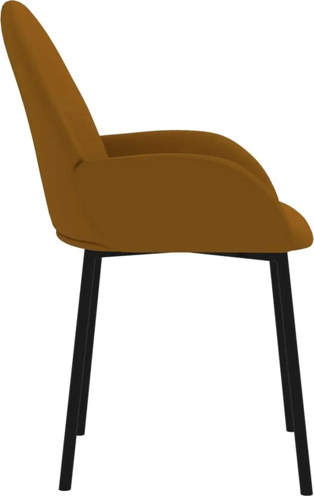 vidaXL Jídelní židle 2 ks samet [344771] Barva: Tmavě zelená