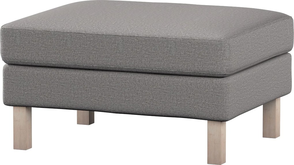 Potah na podnožku IKEA Karlstad barva šedá látka pletený vzor