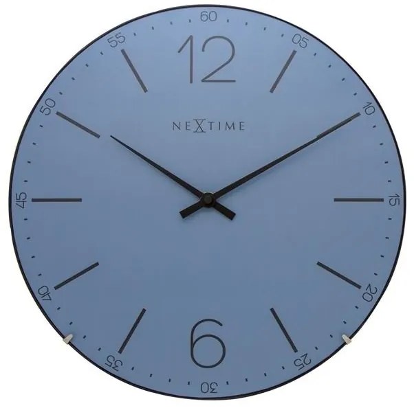 Designové nástěnné hodiny 3159bl nextime index dome 35cm