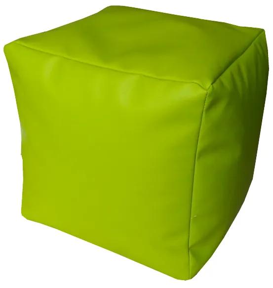 Taburet zelený 35x35x35 cm