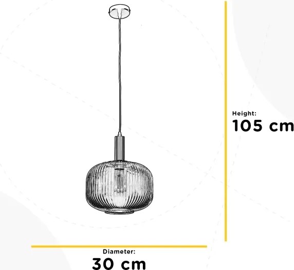 ONLI - Lustr na lanku DOROTY 1xE27/15W/230V bílá/lesklý chrom