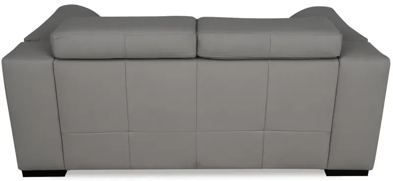 Moderní kožená pohovka LOREN II (2P), sv. hnědá (romana - 2029 nut brown)