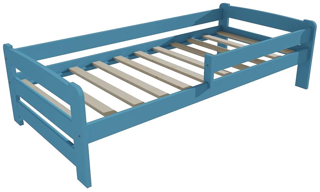 Vomaks Dětská postel se zábranou VMK009D KIDS Rozměr: 120 x 200 cm, Barva: barva modrá