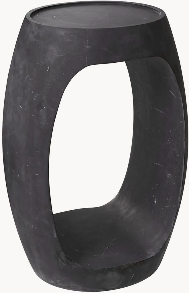 Oválný mramorový odkládací stolek Clipper