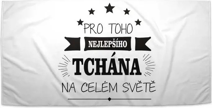 Sablio Ručník Pro toho nejlepšího tchána na celém světě - 30x50 cm