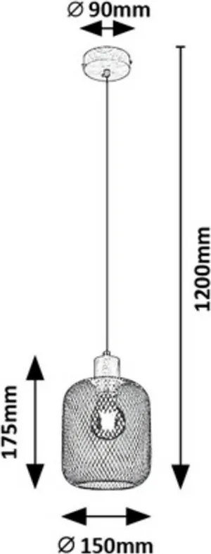 Rabalux 3131 závěsný lustr Grendel