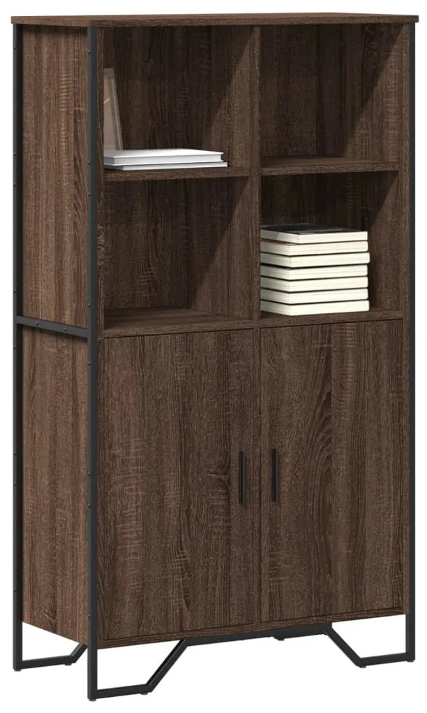 Highboard hnědý dub 79,5 x 35,5 x 137,5 cm kompozitní dřevo 3295311