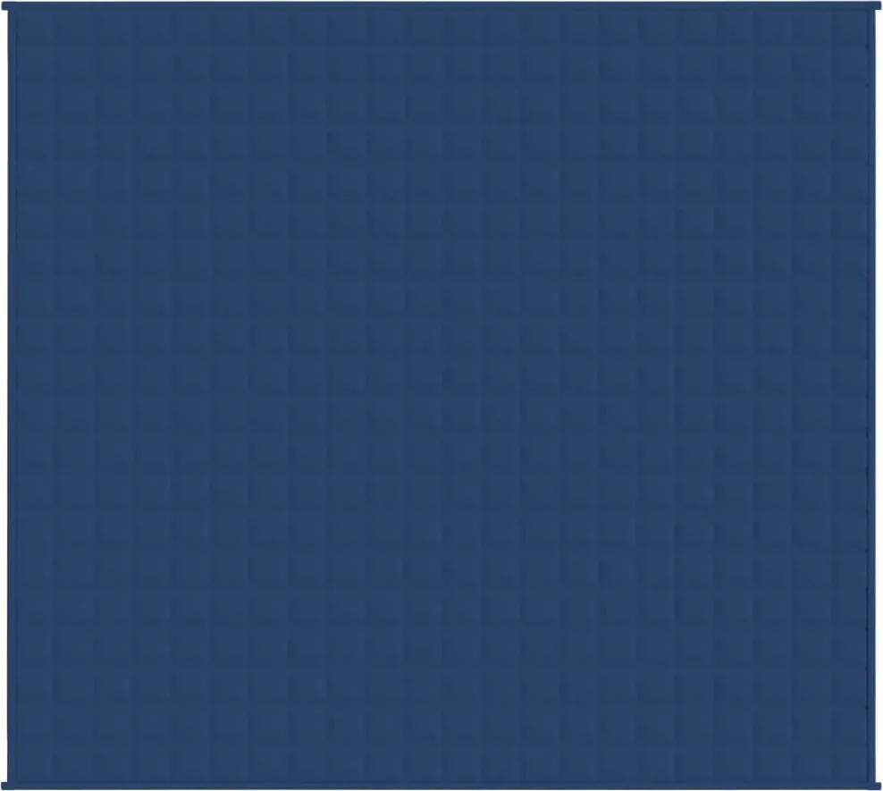 Zátěžová deka modrá 220 x 240 cm 15 kg textil 3154864
