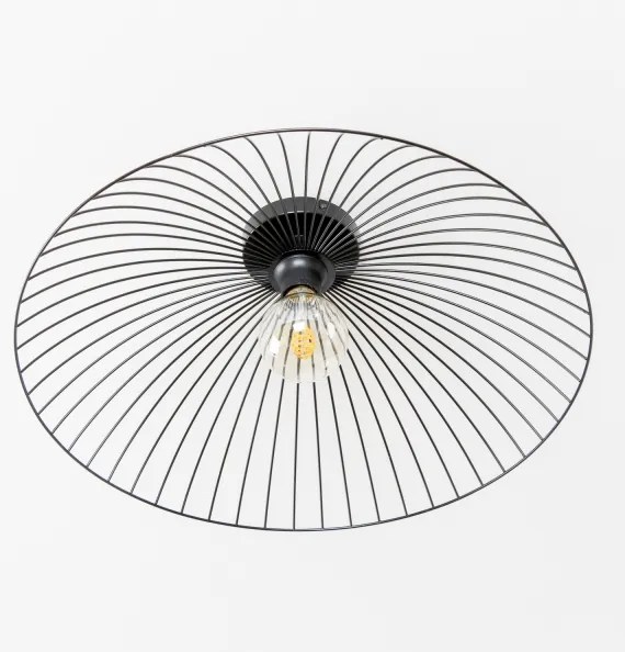 Brilagi - LED Přisazený lustr CERIA WIRE 1xE27/40W/230V pr. 60 cm černá