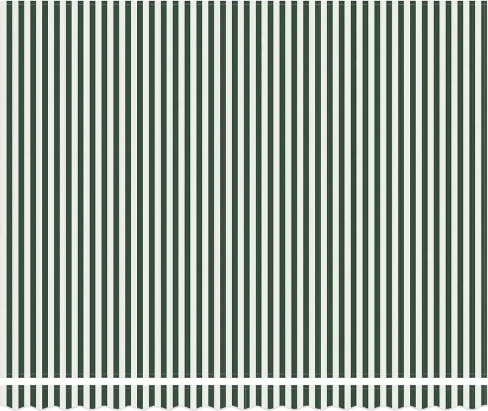 Rám markýzy Zelená a bílá 400 × 300 cm 3330734