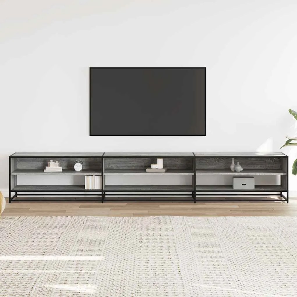 TV skříňka šedá sonoma 270 x 40 x 46 cm kompozitní dřevo 3300813