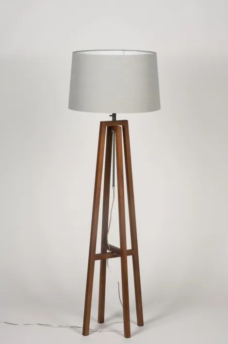 Stojací designová lampa Paola Grey and Brown