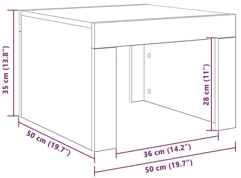 Konferenční stolek, dřevo, dub sonoma, NoBi CIRKO