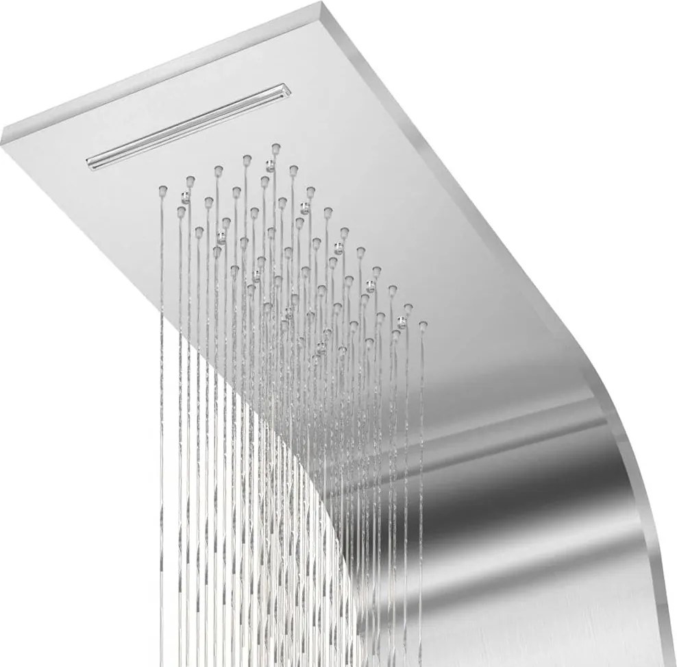 Sprchový panel set nerezová ocel zaoblený 142370