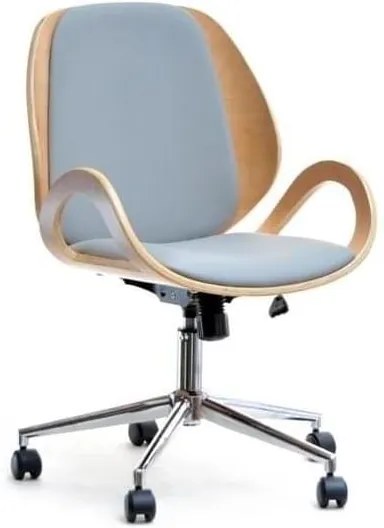 design4life Kancelářská židle VENOX Přírodní buk/šedá
