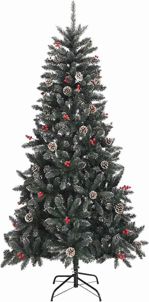 Umělý vánoční stromeček Zelená 210 cm PVC, plast a ocel 3395899