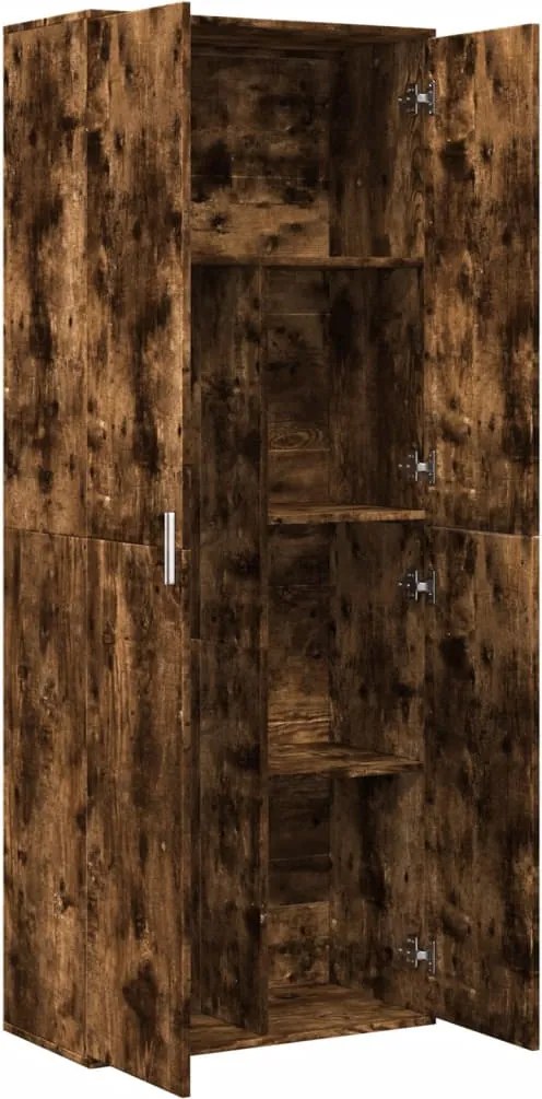 Skříň highboard kouřový dub 70 x 35 x 180 cm kompozitní dřevo 3276662