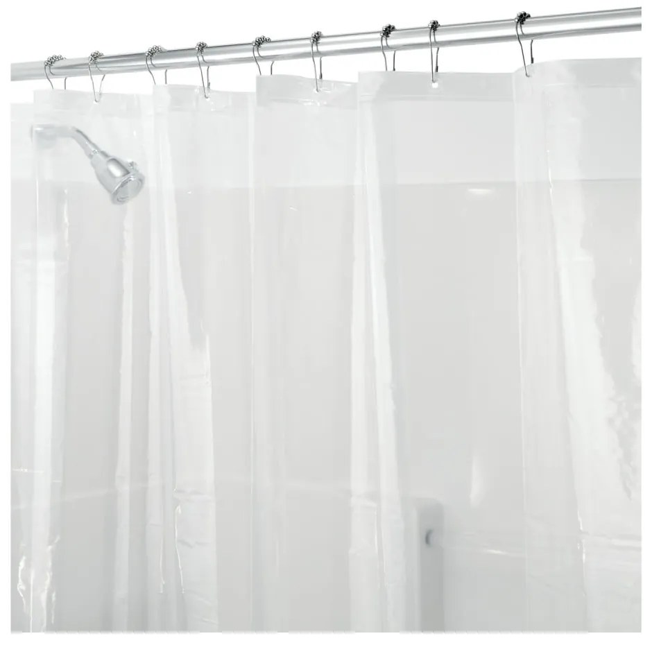 Průhledný sprchový závěs iDesign PEVA, 200 x 180 cm | BIANO