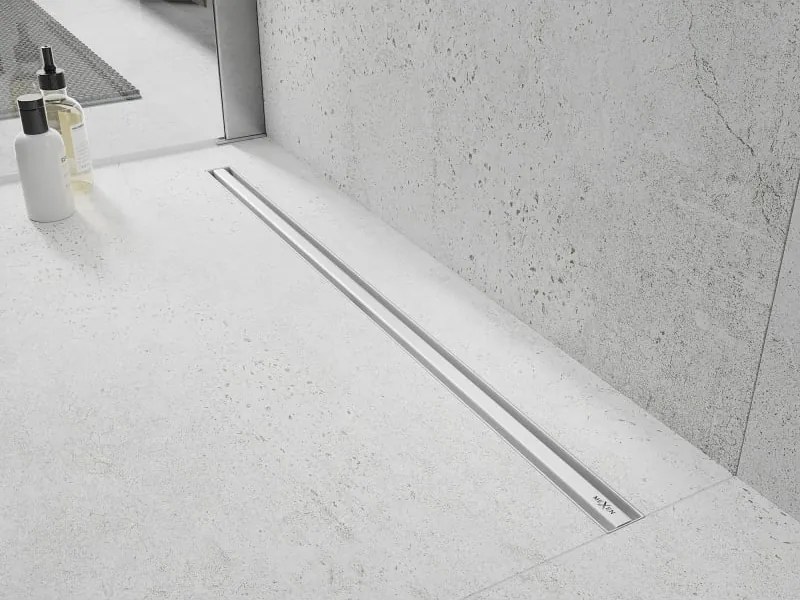 Mexen Flat 360° Slim otočný liniový odtok 120 cm, bílý - 1241120