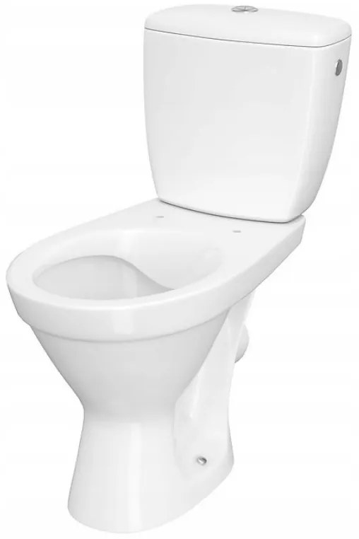 Cersanit Cersania SimpleOn 010 - WC kombi 3/6l + sedátko s pomalým zavíráním z duroplastu, horizontální odpad, bílá, K11-2337