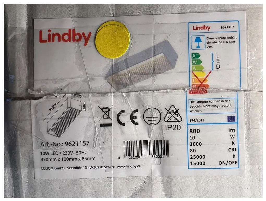 Lindby Lindby - LED Nástěnné svítidlo LONISA LED/10W/230W LW0847