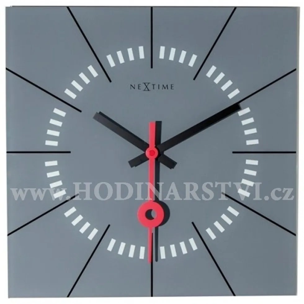 Designové nástěnné hodiny 8636gs Nextime Stazione 35cm