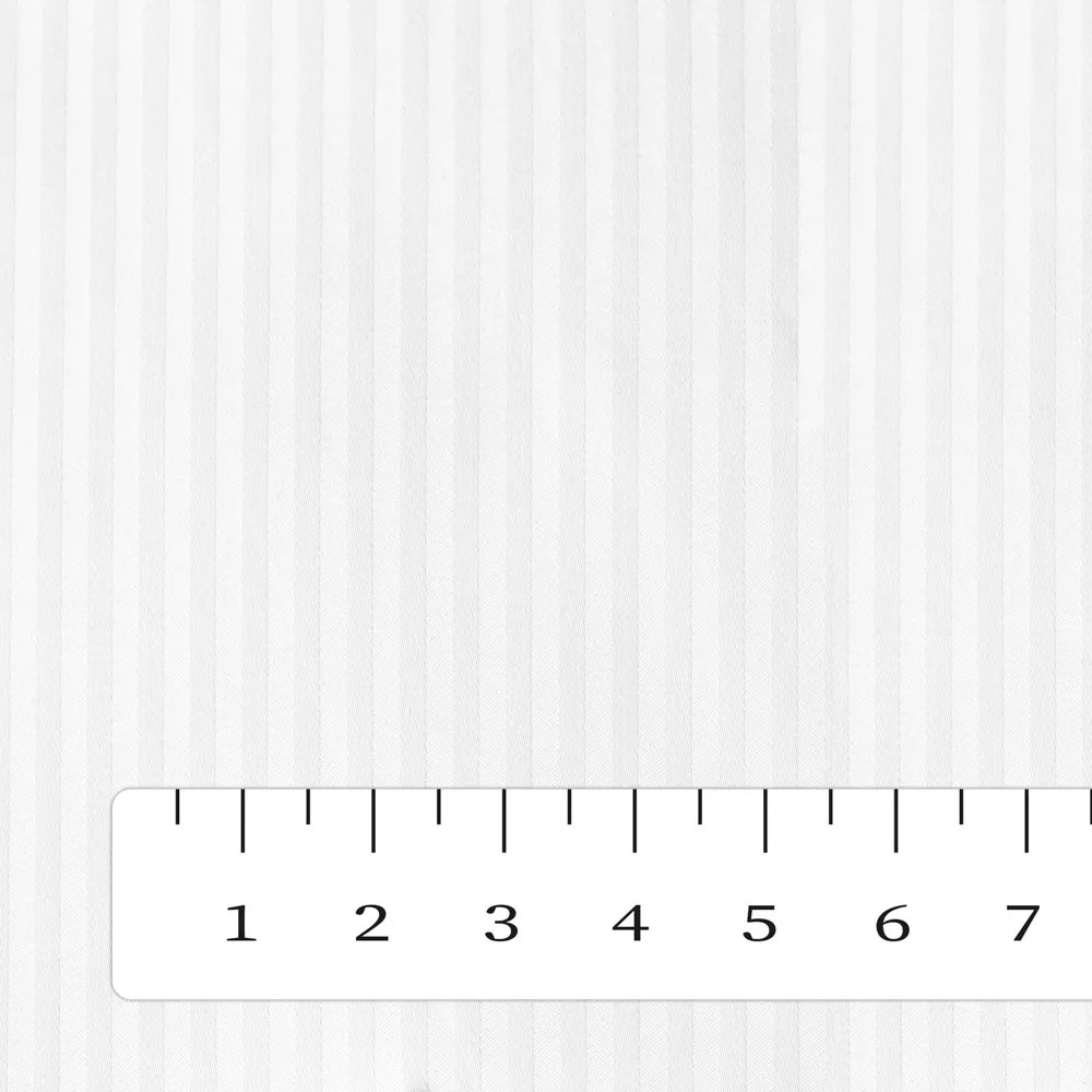 Biante Damaškový povlak na polštář Atlas Gradl DM-012 Bílý - tenké proužky 2 mm 30 x 50 cm