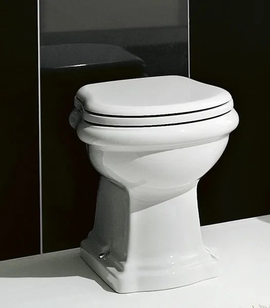 SAPHO RETRO WC sedátko, polyester, bílá/bronz ( 109301 )