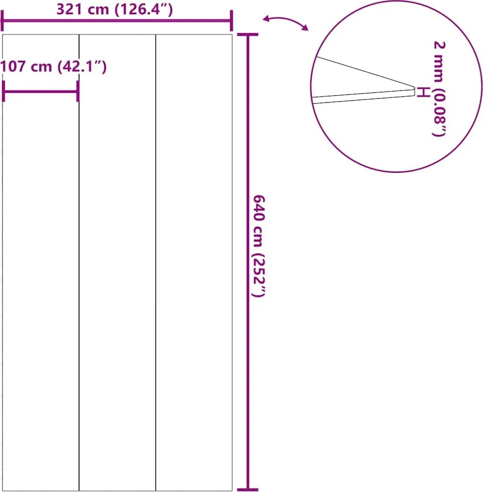 vidaXL Podložka pod bazén 640 x 321 cm Obdélníkový Netkaná tkanina [94235] Barva: světle šedá
