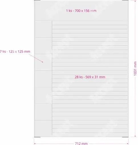 ACCEPT Hlavní orientační tabule ACS 010 (712 x 1031 mm) - stříbrná tabule
