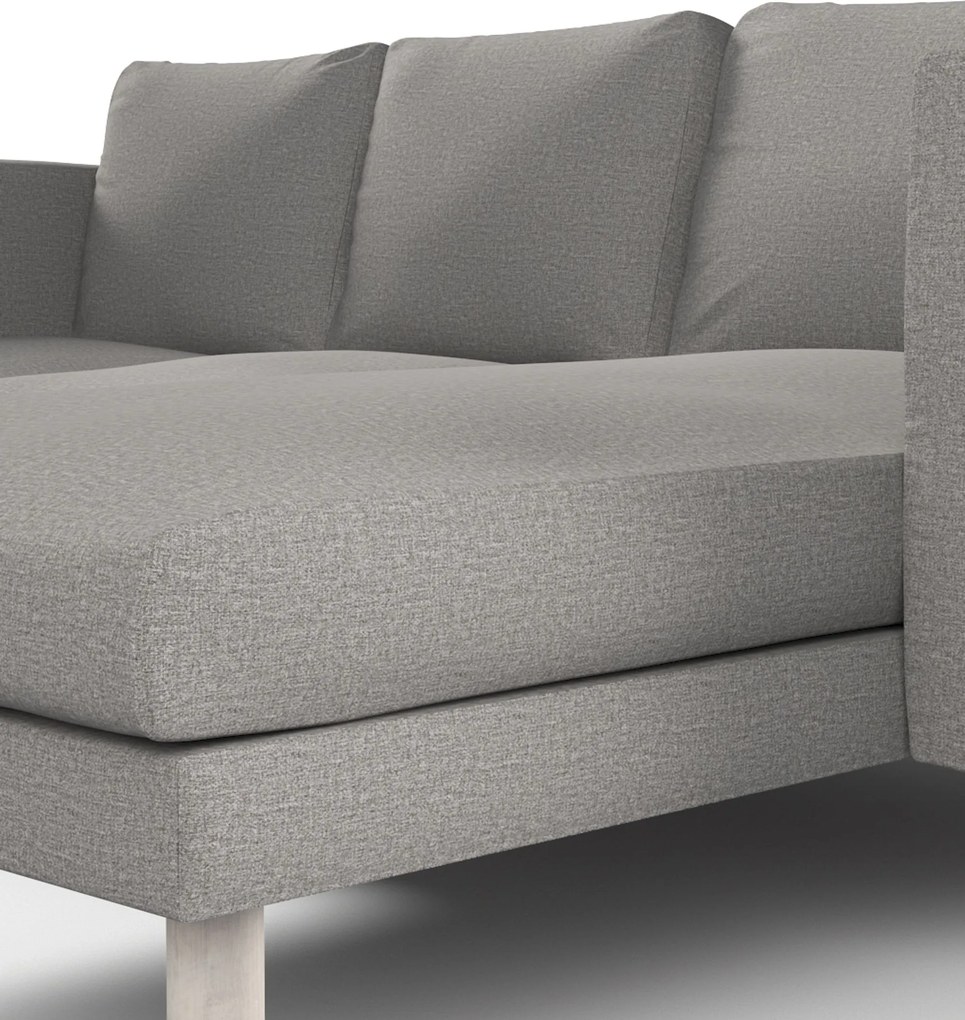 Potah na pohovku IKEA Norsborg 3-místná se šezlongem barva šedá látka pletený vzor