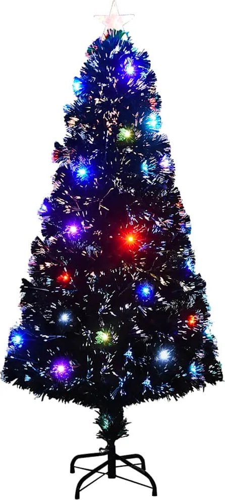 Předem osvětlený vánoční stromek se stojanem a LED 150 cm optické vlákno 284301