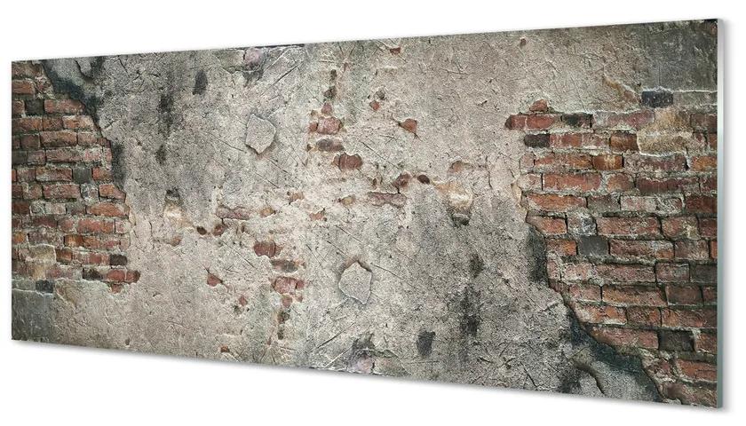 akrylový obraz Kamenná cihlová zeď 120x60 cm