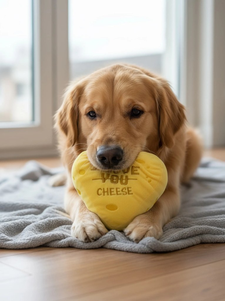 Sinsay - Plyšová hračka pro psa s pískátkem - žlutá