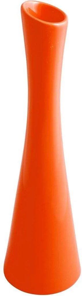 Keramická váza X oranžová 35 cm - By-inspire