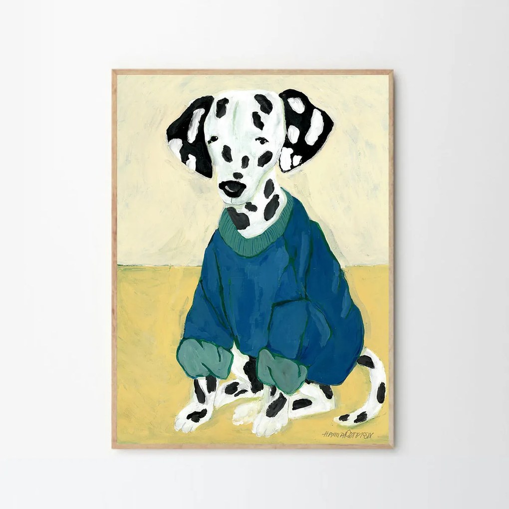 The Poster Club Plakát Dalmatian in Sweatshirt by Hanna Peterson A5 (mini)