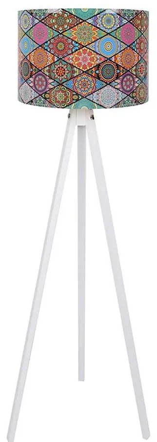 Asir Stojací lampa AYD 1xE27/60W/230V pestrobarevná/bílá 390FLH1128
