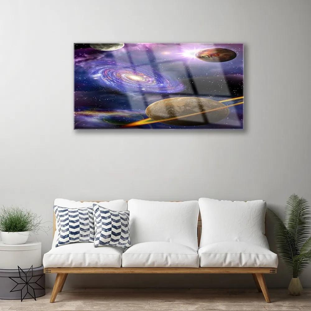 Obraz na skle Vesmír 140x70 cm